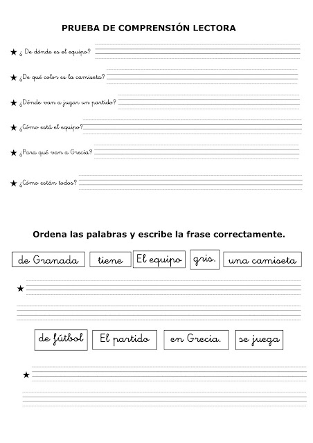 COMPRENSION LECTORA EJERCICIOS DE CLASE - 5