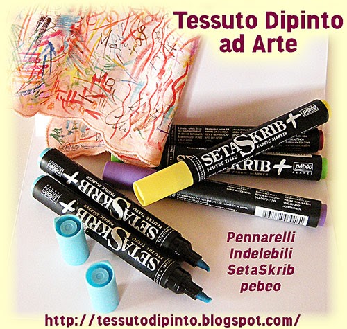 Tecnica pittorica su stoffa con i pennarelli indelebili SetaSkrib pébéo