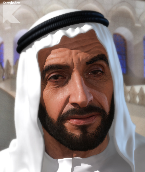 Gamasutra: Oleg Koreyba's Blog - 3D Portrait of Sheikh Zayed Bin Sultan ...