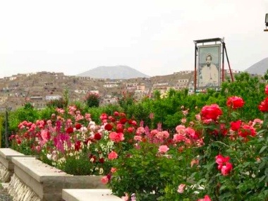 Afghan flower garden at Afghan National Army | Afghanistan Tour 2010