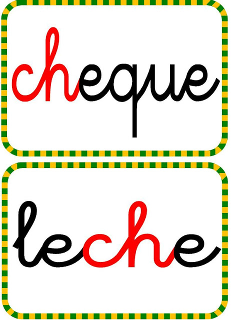 CARTAS DE PALABRAS PARA INFANTIL