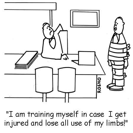 Safety and Business Cartoons By Cartoonist Rosho: Safety Cartoon ID: limbs