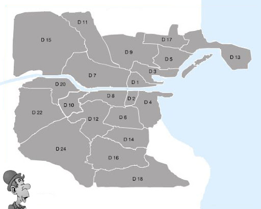 :: Meu Vizinho Irlandês ::: Códigos Postais Dublin Postal Codes Bairros
