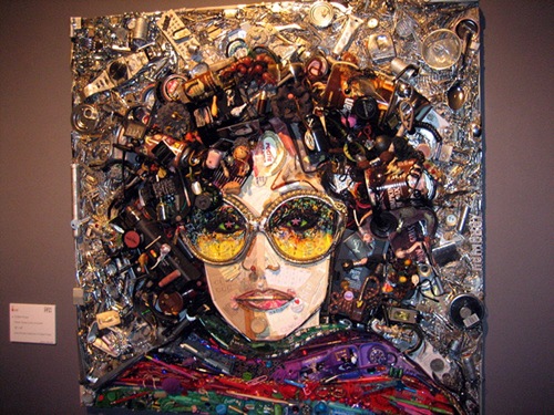 Jason Mecier turns junk into portraits | Amusing Planet