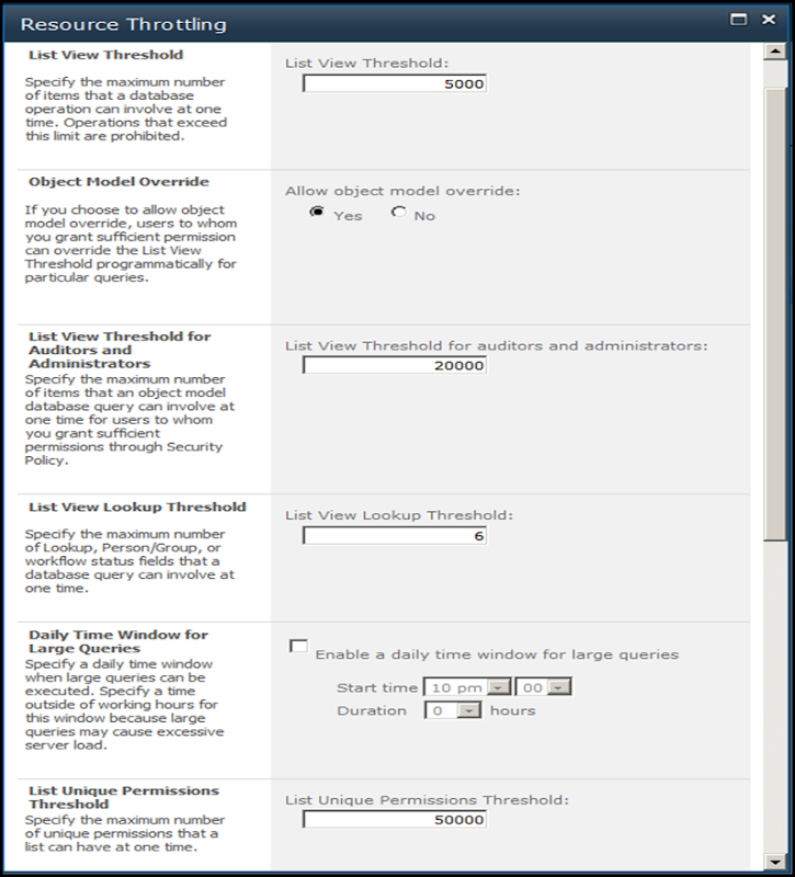 Bytes Matters: List throttling in SharePoint 2010 Bytes Matters: List throttling in SharePoint 2010