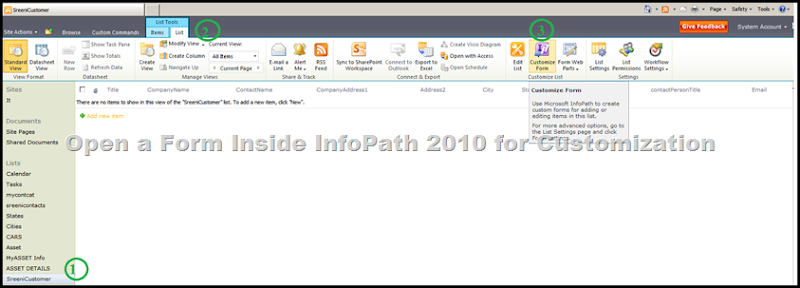 Bytes Matters: Customizing SharePoint 2010 List form Using InfoPath 2010 Bytes Matters: Customizing SharePoint 2010 List form Using InfoPath 2010