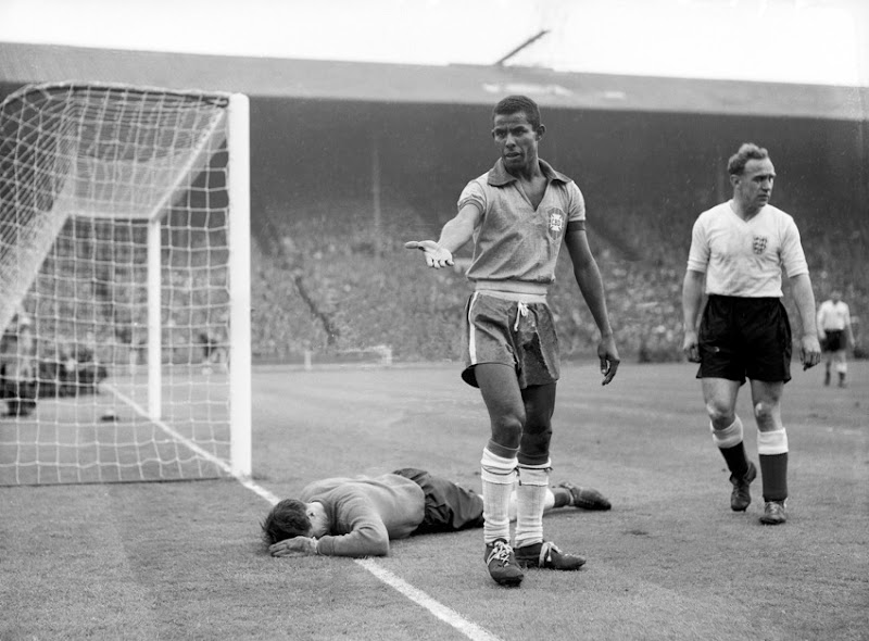 Futbol de Selecciones: Inglaterra 4-2 Brasil 09/05/1956 Wembley Amistoso