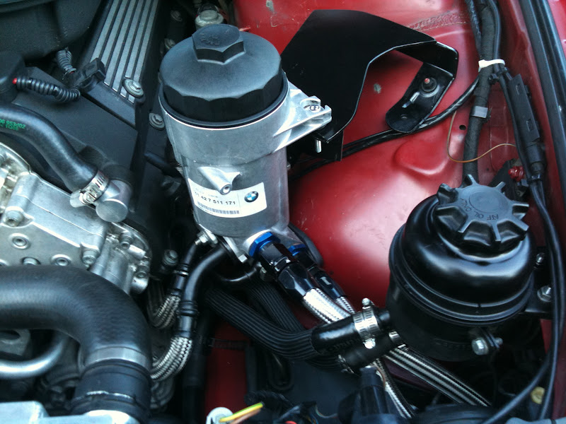 My gulf oil filter housing and setrab oil cooler install | BMW M5 Forum ...