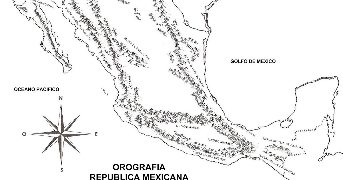 Mexico Label Map Labeled Enchantedlearning Texas America Continents ...