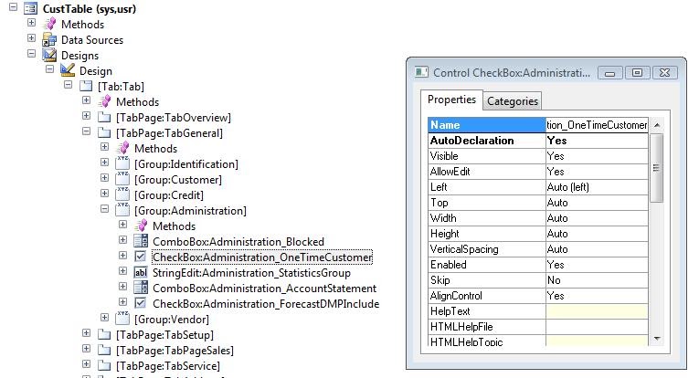 Sharing The Knowledge Disableenable Form Elements Ax 2012 