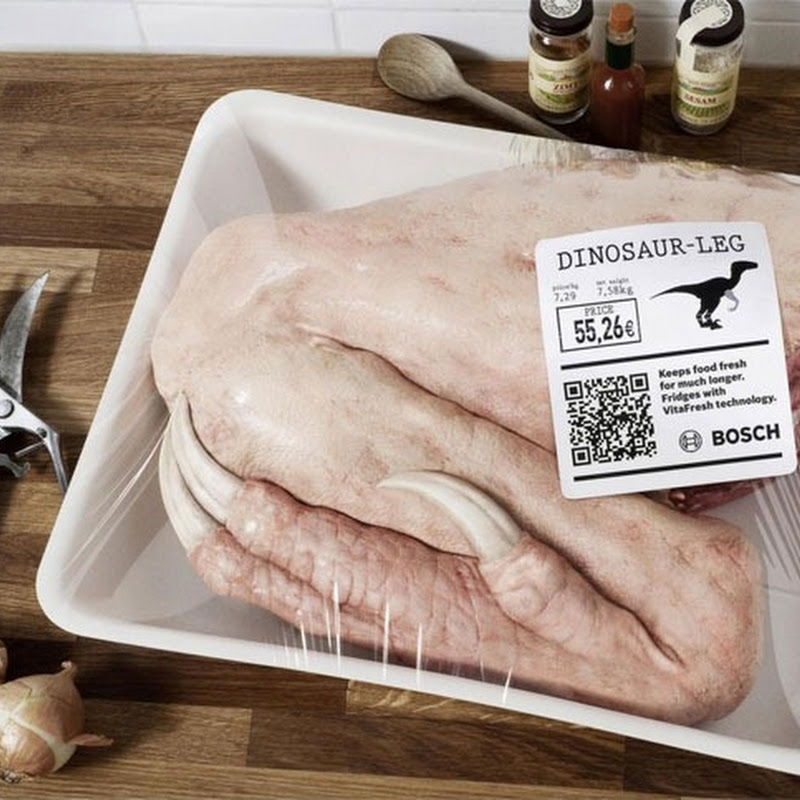 Fresh Stone Age Meat [Creative Advertising] | Amusing Planet