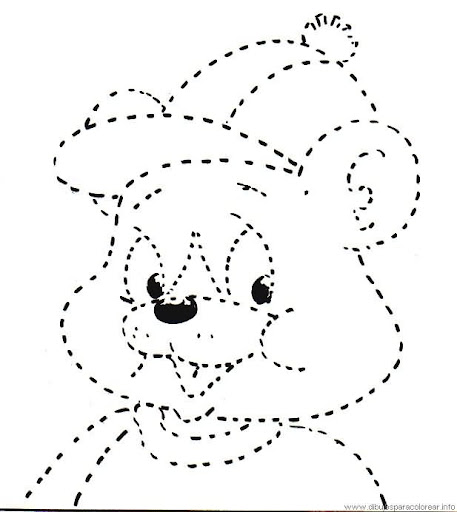 Ficha de trazos para niños para colorear - Imagui