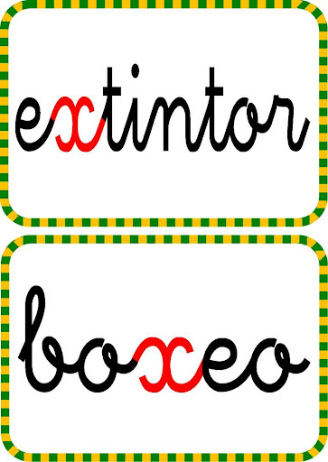 PALABRAS CON LA LETRA X