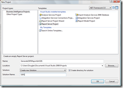 Generate SSRS Reports in SSIS – The Report – 1 of 4
