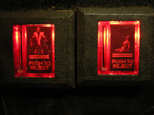 Custom Coin Mech Reject Button Art | Museum of the Game ...