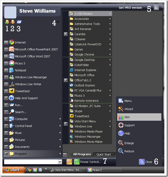 Technokratos: Vista Start Menu - Review
