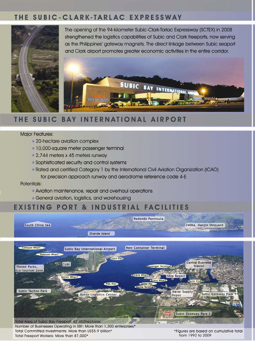 SUBIC BAY METROPOLITAN AUTHORITY: PORT INFORMATION