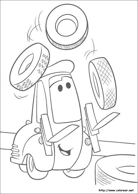 DIBUJOS DE CARS PARA PINTAR Y COLOREAR