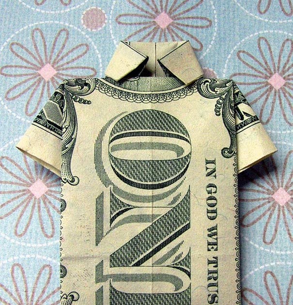 10 Contoh Keren Uang Dolar Origami