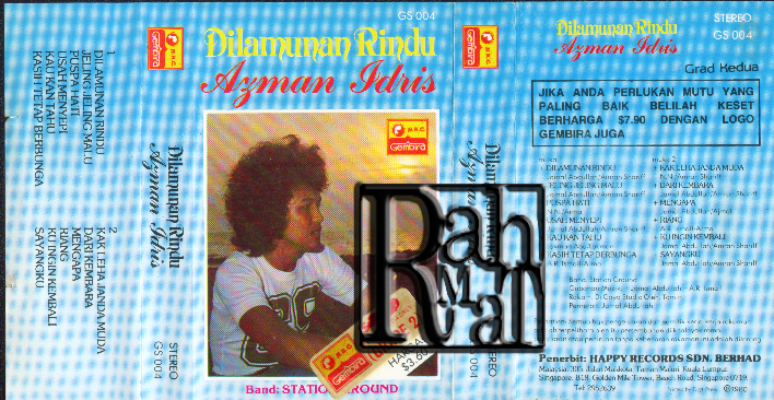 AZMAN IDRIS – DILAMUNAN RINDU (1980) | Nostalgia Lagu-Lagu Melayu