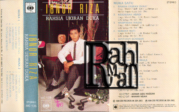 IBNOR RIZA – RAHSIA UKIRAN DUKA (1989) | Nostalgia Lagu-Lagu Melayu