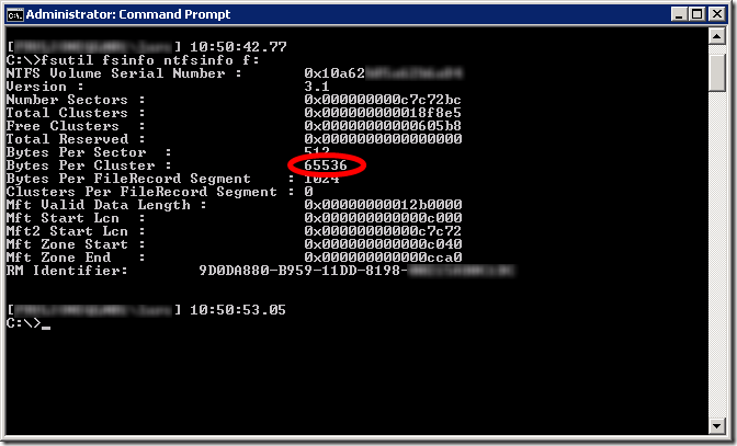 Lars Rasmussen Nanodba Whats My Ntfs Cluster Size