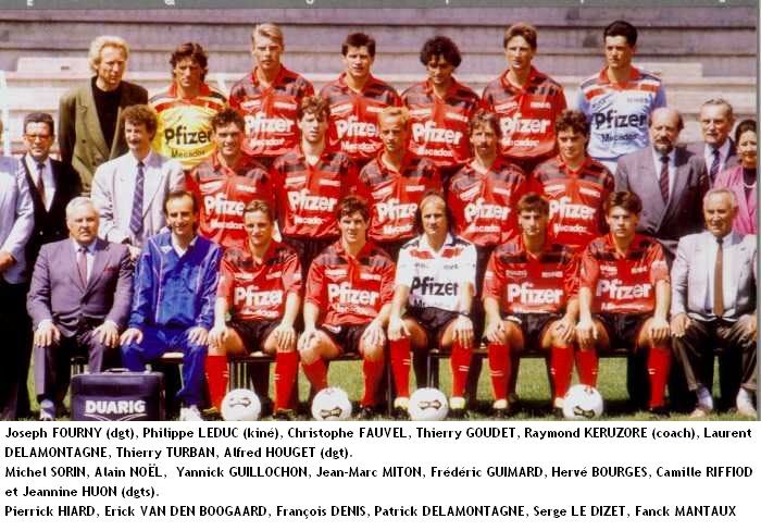 -: STADE RENNES 1989/90