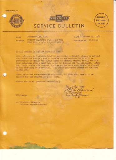 1963 Service Bulletins - The 1947 - Present Chevrolet & GMC Truck ...
