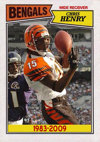 2009 Bengals (’87 Style): Chris Henry (variation) – The Writer's Journey