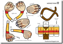 Mono recortable para imprimir - Colorear dibujos infantiles