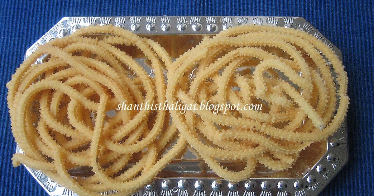 Shanthi Krishnakumar's cook book: MANAKKOMBU / MULLU MURUKKU ...