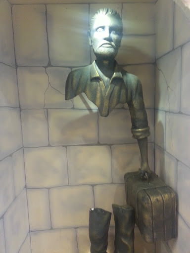 Half Invisible Man Statue Sumarecon Portal in Telukbuyung West Java ...