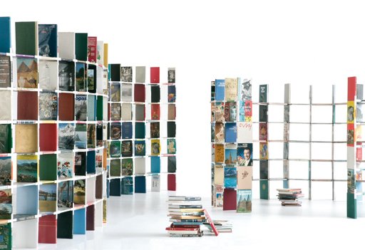 古本で作る棚(Books installation)