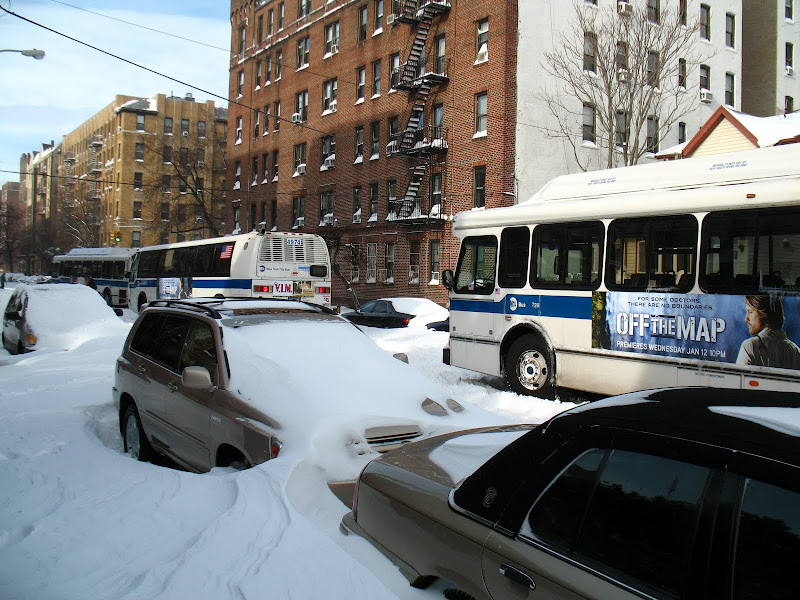 PHOTOS: Frozen Buses on Quentin Road