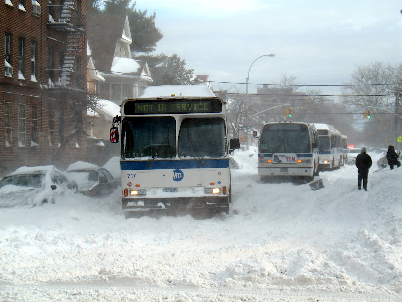 PHOTOS: Frozen Buses on Quentin Road