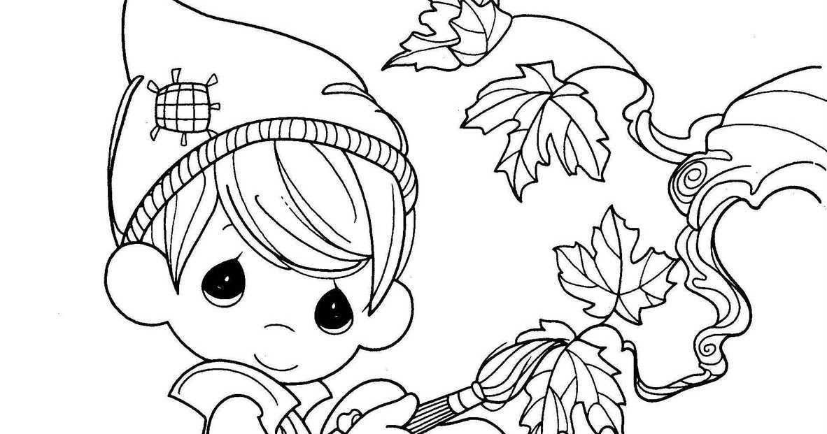 Fall, autumn coloring pages precious moments | Coloring Pages