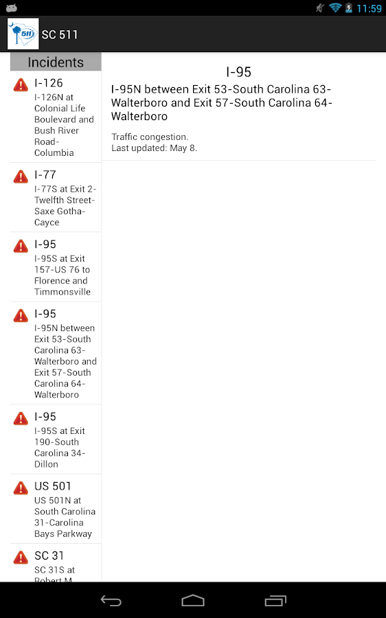 511 South Carolina Traffic - Android Apps on Google Play