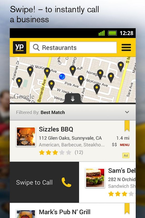 YP - Yellow Pages local search - Android Apps on Google Play