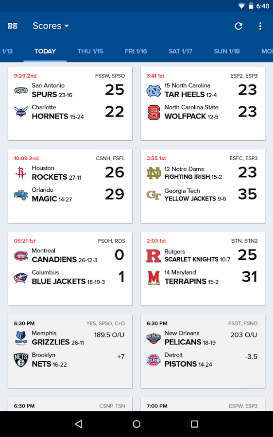 CBS Sports - screenshot