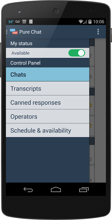 Pure Chat - Free Live Web Chat - screenshot