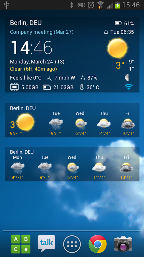 Transparent clock & weather - Android-apps op Google Play