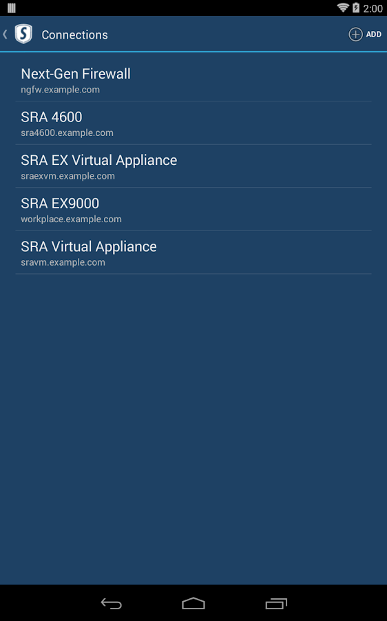 SonicWALL Mobile Connect - Google Play の Android アプリ