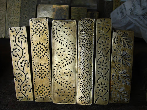 Gold and Silver Dust Khari Handblock Printing, Jaipur and Ahmadabad ...