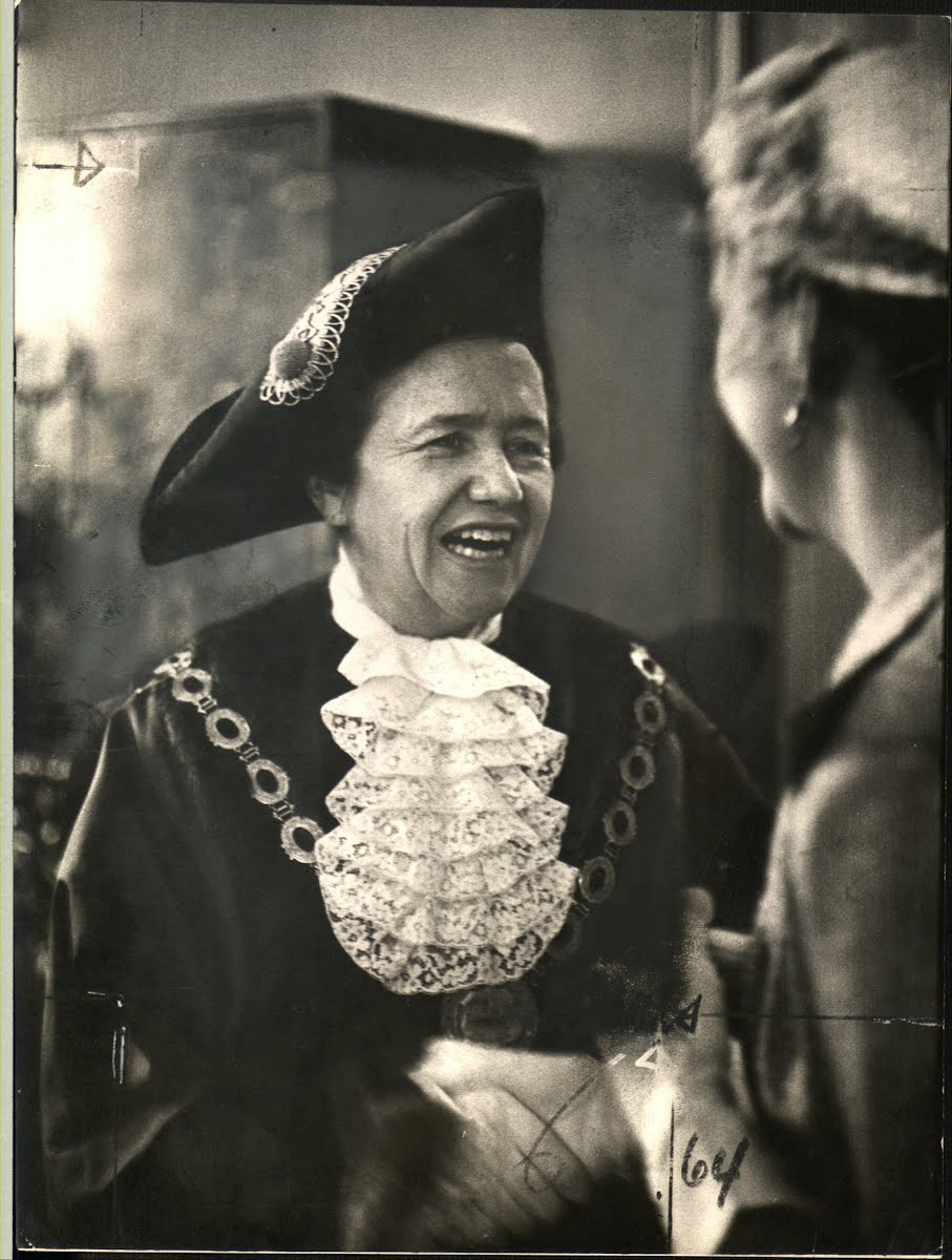 Lady Mayor Charlotte Whitton In Coronation Dress, Ottawa, Canada ...