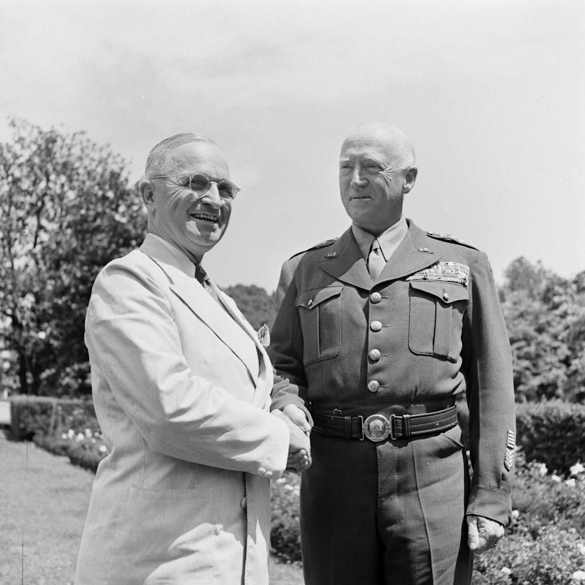 Gen. Patton In Wash. With Truman - Marie Hansen — Google Arts & Culture