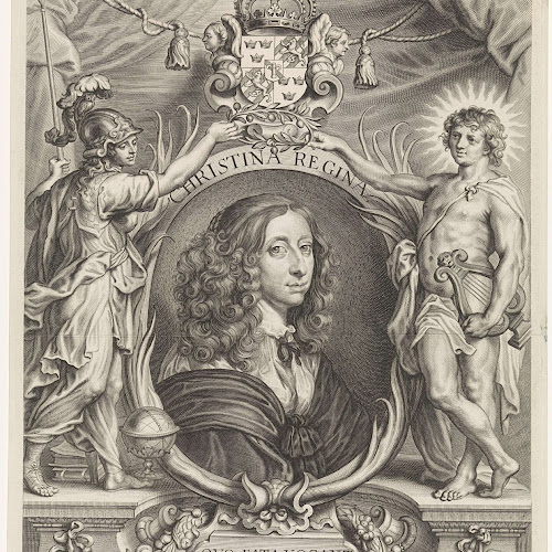 Portret van Christina, koningin van Zweden, Paulus Pontius, after ...