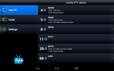 Wireless Dyle® mobile TV – Watch live Dyle™ broadcast TV programming on your smartphone or ...