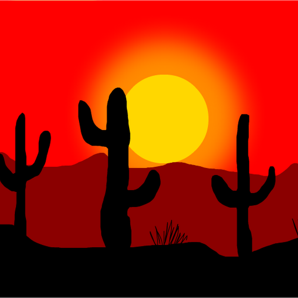 Desert At Sunrise » drawings » SketchPort