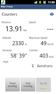 Bike Trace Free – GPS tracker – This application tracks yourself while ...