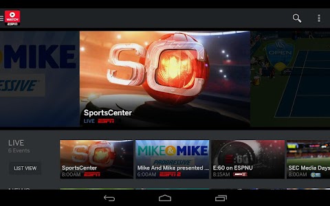 WatchESPN – Stay connected to live sports and shows from ESPN – Android ...